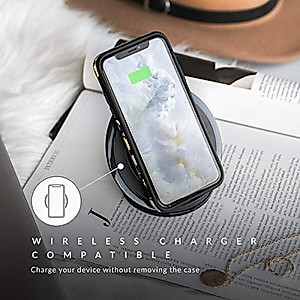 BURGA Phone Case Compatible with iPhone 14 PRO - Wireless Charging Compatible, Hybrid 2-Layer Hard Shell + Silicone Protective Case, Heavy Duty Protection, Almond Latte