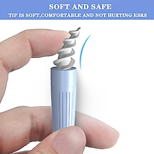 3 in 1 Ear Wax Removal Tool, 2024 Q-Grips Ear Wax Remover Reusable and Washable Replacement Soft Silicone Tips for Deep Cleaner Earwax, Ear Wax Removal Kit Contains 3 Types of Ear Cleaner Tools