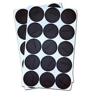 PixiDoodle Silicone Bottoms for Tumblers with Care Instructions, Protective Anti-Slip Rubber Bottom with Adhesive for Wine Tumblers, Skinny Straight Tumblers, and Mason Jars (Black, 30 Pack)