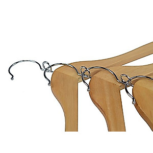 Proman Products Kascade Wooden Hanger with Shoulder Notches, Natural, 50 Piece / Box