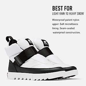 Sorel Women's Joan of Arctic Next Lite Strap Puffy Boot- Waterproof - White, Black - Size 10