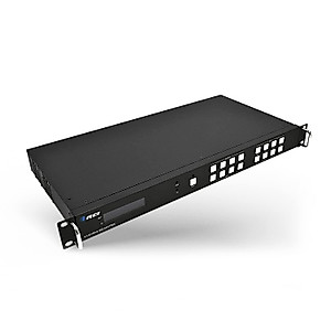 OREI Professional 4K 4X4 HDMI Matrix Video Wall, Seamless Switching HDCP 2.2 UltraHD 4K @ 60Hz 4:4:4 Switcher & IR Control, Audio Extract, RS-232 - Zero Latency 4 Displays 2x2 Video Wall @ 1080P