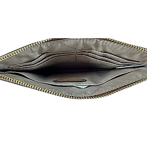 Michael Kors Women's Jet Set Travel Extra Large Zip Clutch Leather Wristlet Wallet