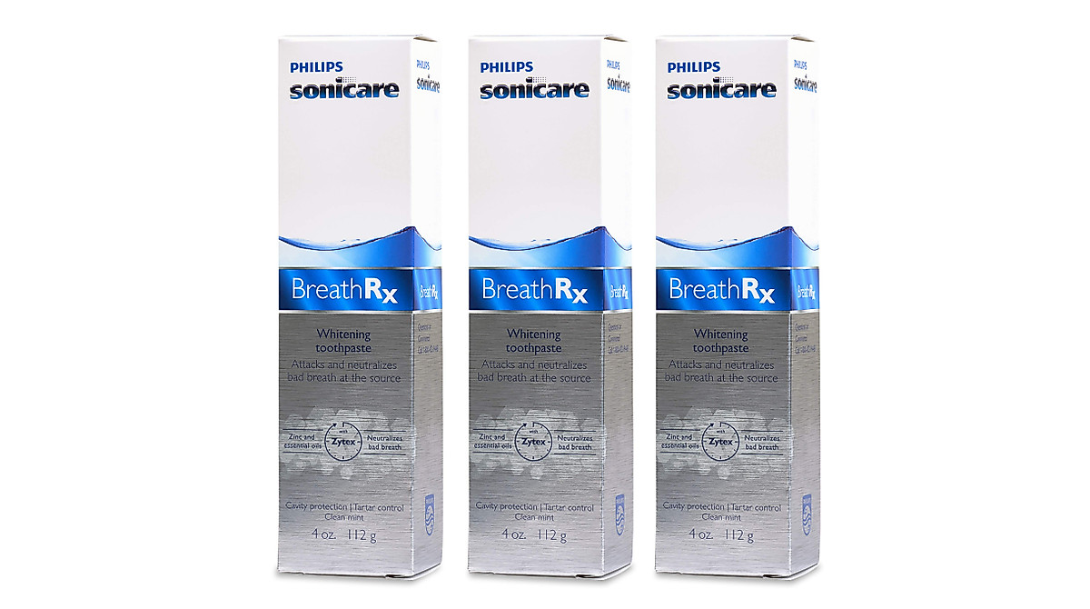 BreathRx Whitening Toothpaste Pack of 3 - Fresh & Clean