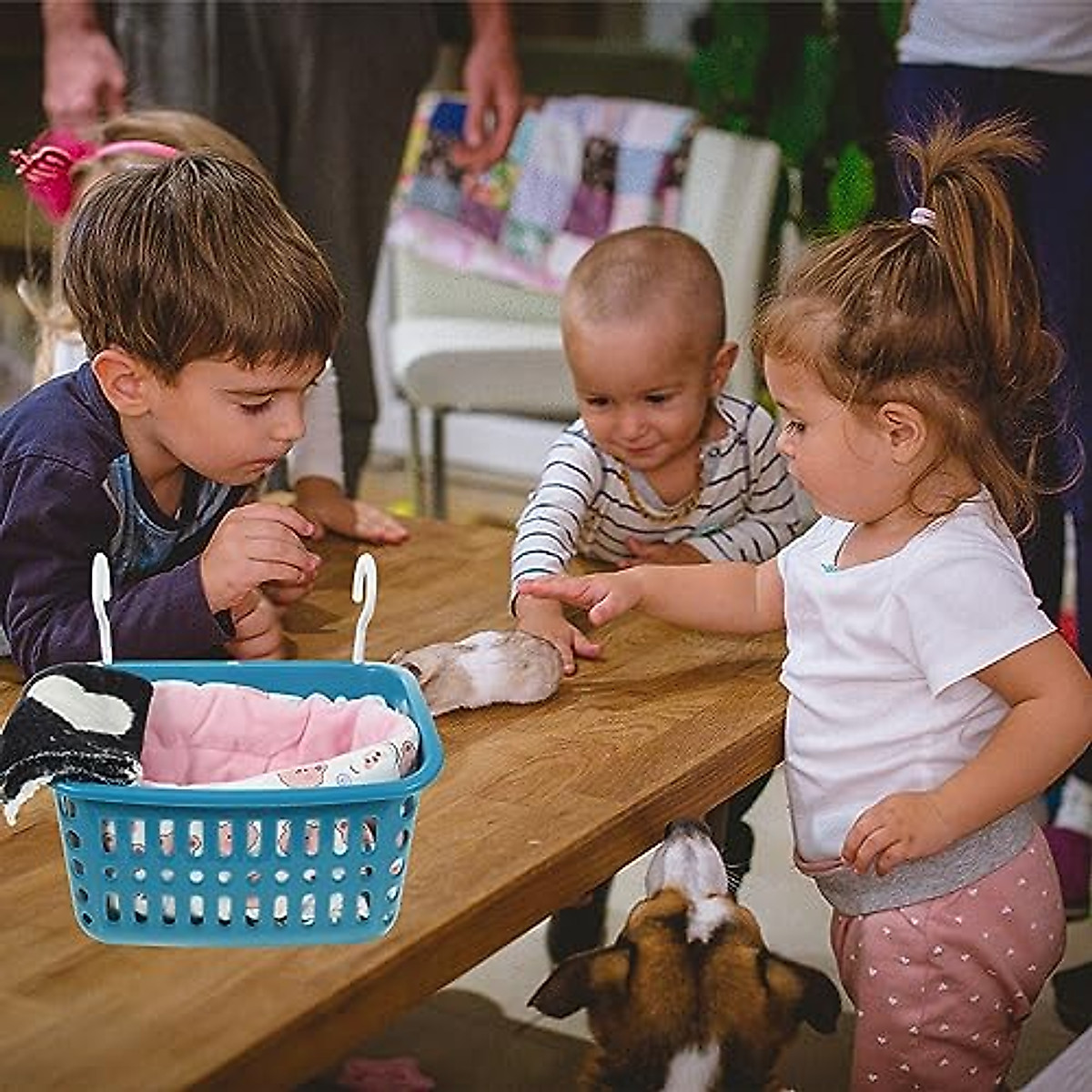 PATKAW Hamster Hammock Small Rat Hammock Winter Warm Hanging Basket Bed with Removable Cushion Blanket Hamster Cage Accessories for Guinea Pig Chinchilla Ferret Hamster Hanging Hammock