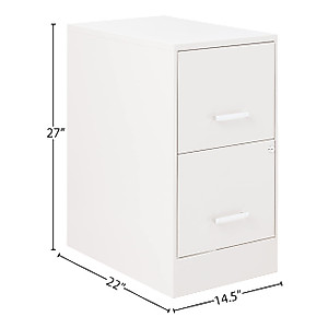 Lorell SOHO 22" 2-Drawer File Cabinet