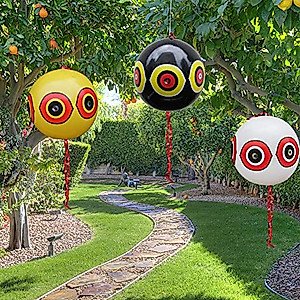 MorTime 3PCS Balloon Bird Repellent, 24" Terror Eye to Scare Birds in Garden Outdoors, Keep Ducks Away from Swimming Pool