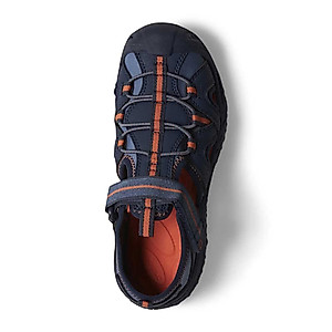 Merrell Unisex-Child Hydro 2 Sandal, Navy/Orange, 2 Big Kid