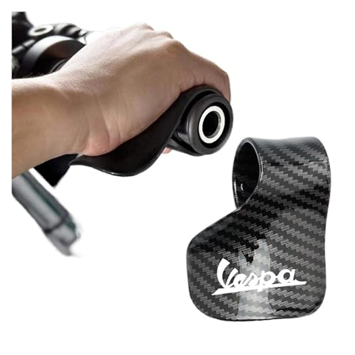 ZXXBH Compatible with Vespa Piaggio GTS GTV LX 60 125 250 300 PX Motorcycle Accessories Handle Control Grip Throttle Assistant Clip Labor Saver (Color : Vespa 2 pcs PVC)
