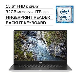 Dell Precision 5530 15.6” FHD IGZO4 Laptop Notebook Computer Intel 6-Core i7-8850H 2.60 GHz 32GB RAM 1TB SSD Nvidia Quadro P1000 No DVD Win 10 Pro (Renewed)