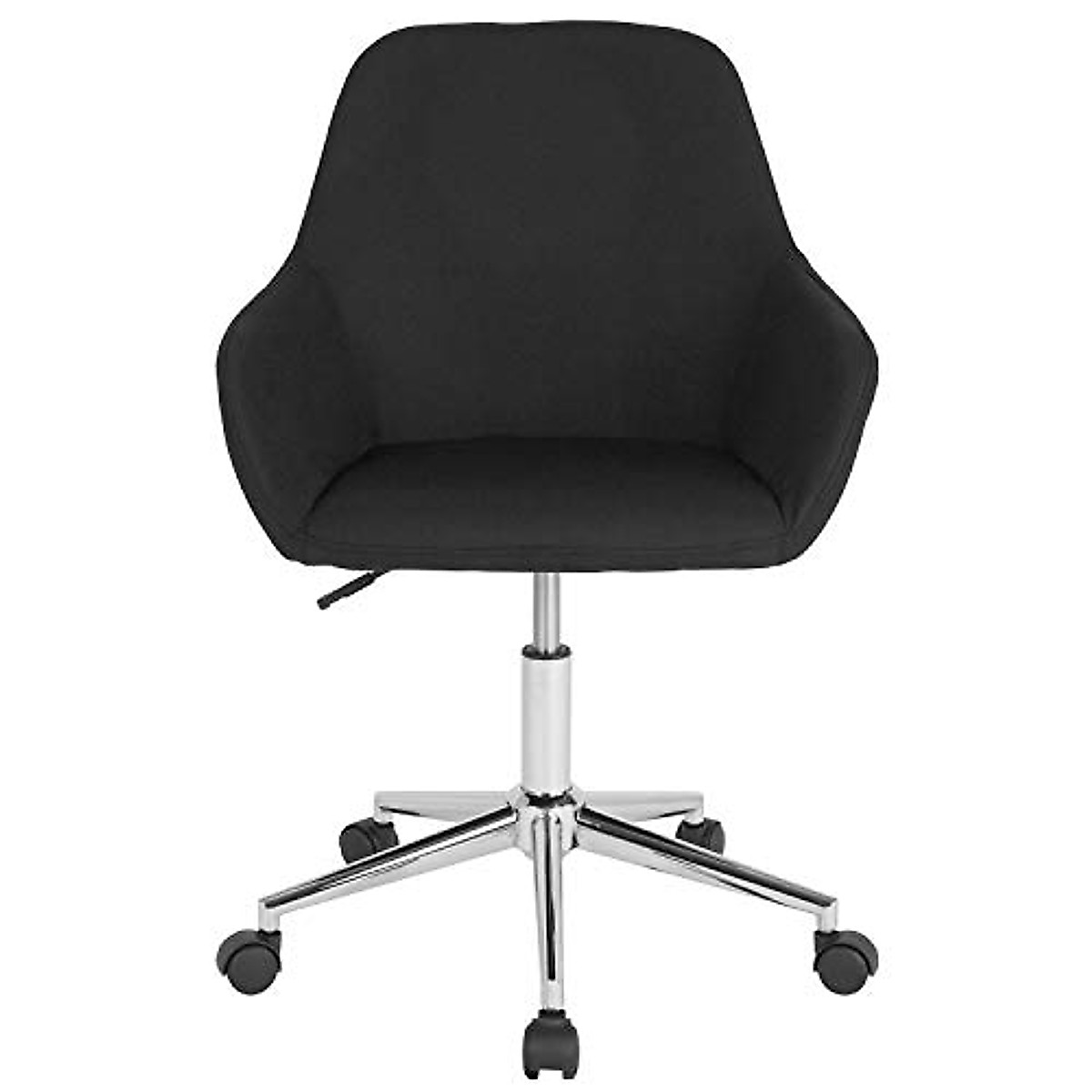 Flash Furniture Cortana Home and Office Mid-Back Chair in Black Fabric