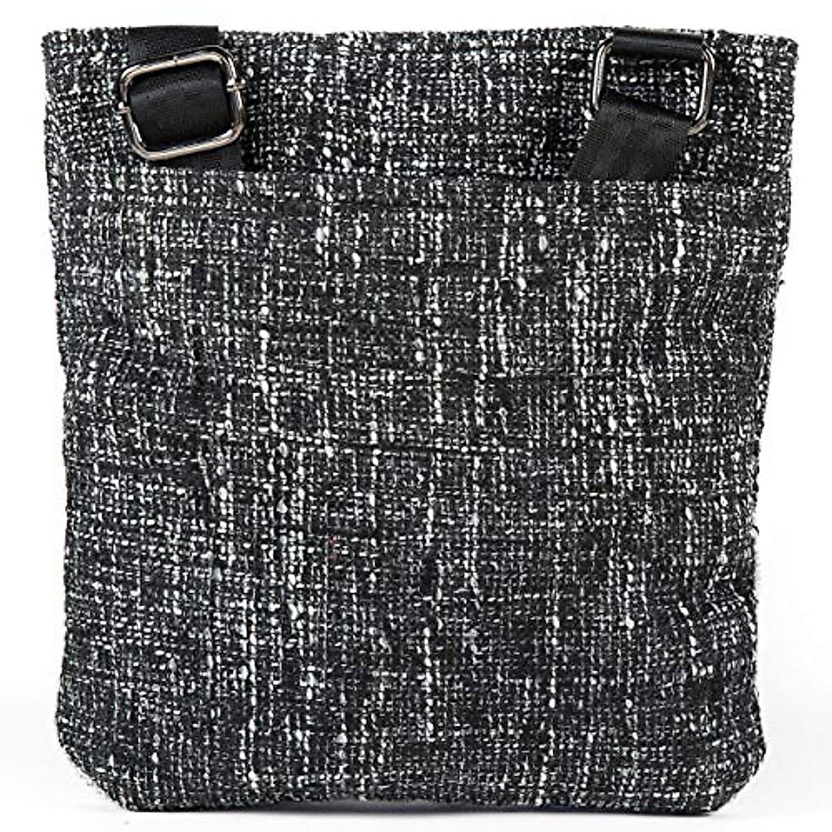 DIME BAGS Small Multi-Purpose Bag | Cross Body Hemp Purse with Adjustable Strap & Airtight Baggie Included (Small, Static Black)