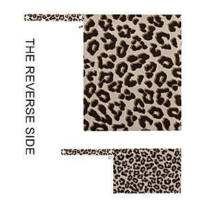 Qilmy 2pcs Leopard Wet Dry Bag Waterproof Reusable Baby Cloth Diaper Wet Dry Organizer for Travel, Beach, Stroller, Diapers, Wet Swimsuits, Toiletries