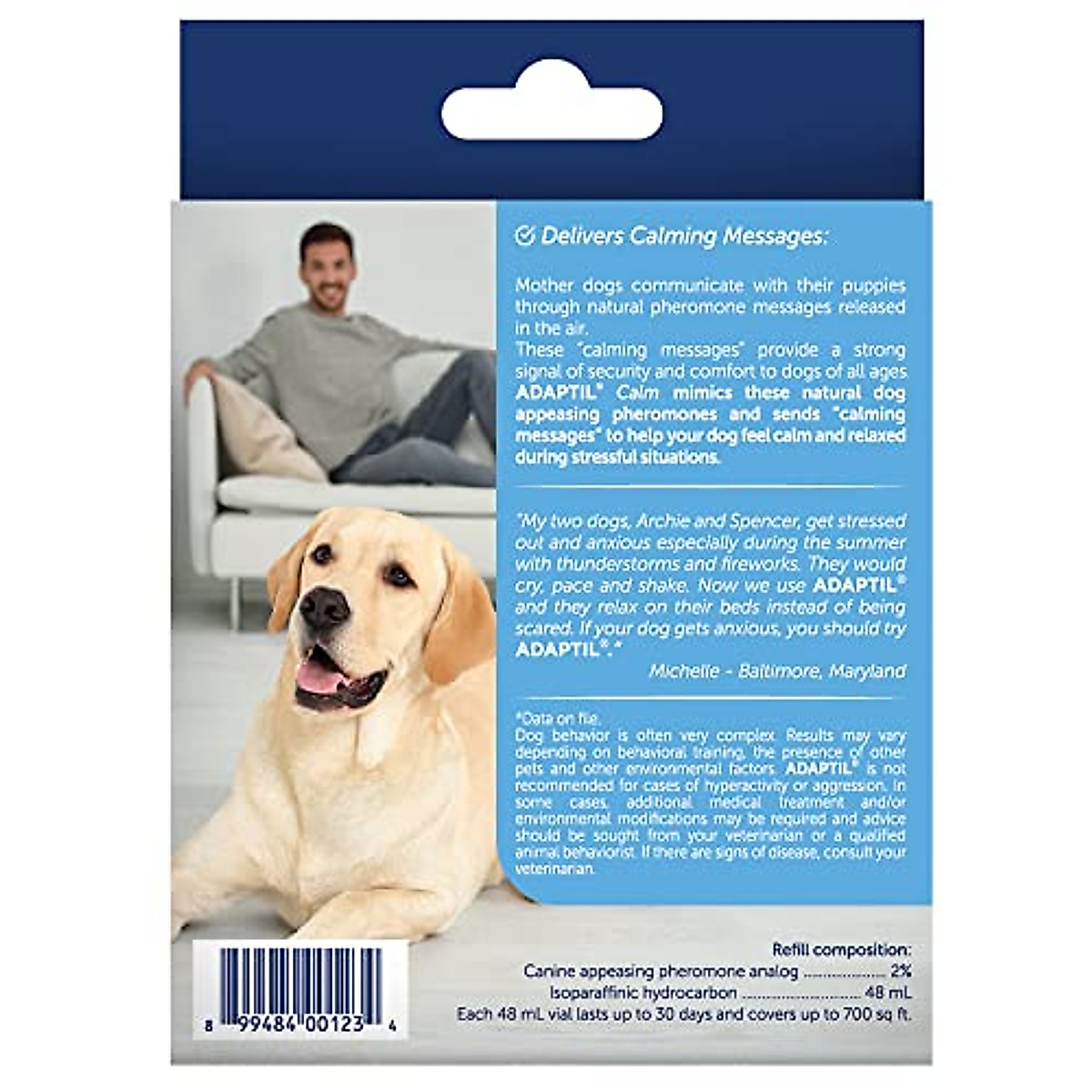 ADAPTIL Dog Calming Pheromone Diffuser, 30 Day Starter Kit (48 mL)