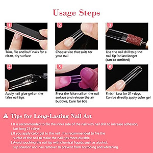 Wilfniee Soft Gel x Square Nail Tips, 240PCS Clear Ballerina Nail Tips for Acrylic Nail Tips Professional, Pre Shaped Full Cover Press on Nail Tips for Nail Polish Dip Powder, Nail Salons Home DIY