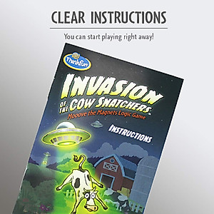 ThinkFun Invasion of the Cow Snatchers STEM Toy and Logic Game for Boys and Girls Age 6 and Up - A Magnet Maze Logic Puzzle