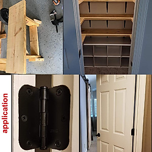 mxuteuk Carbon Steel 200pcs #8x1/2'' Flat Head Phillips Drywall Screws Fine Thread Sharp Point Wood Screw,Self Tapping Quality Black Steel Screws M4-12mm