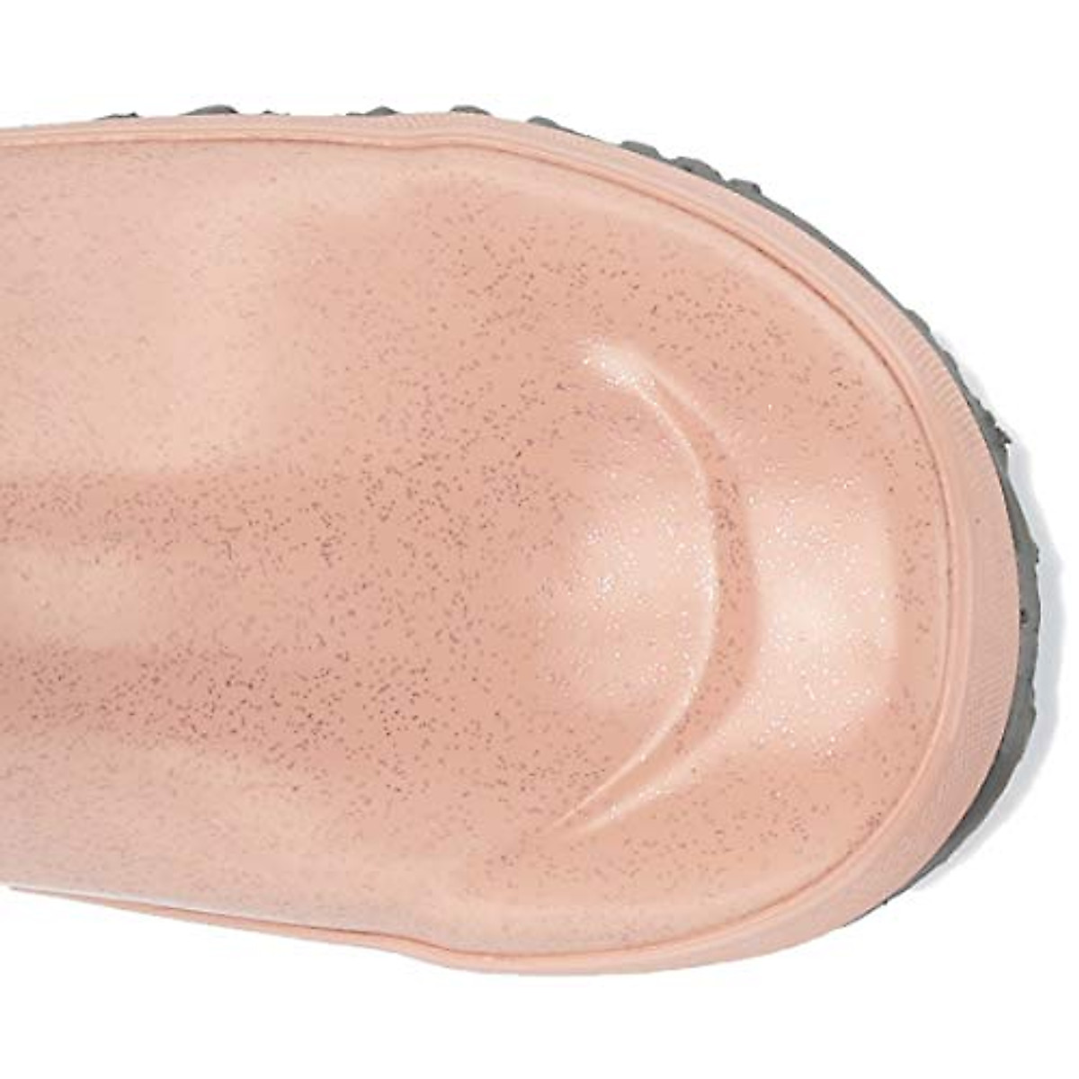 Bogs Rainboot Print Waterproof Rain Boot, Glitter-Rose Gold, 2 US Unisex Little Kid