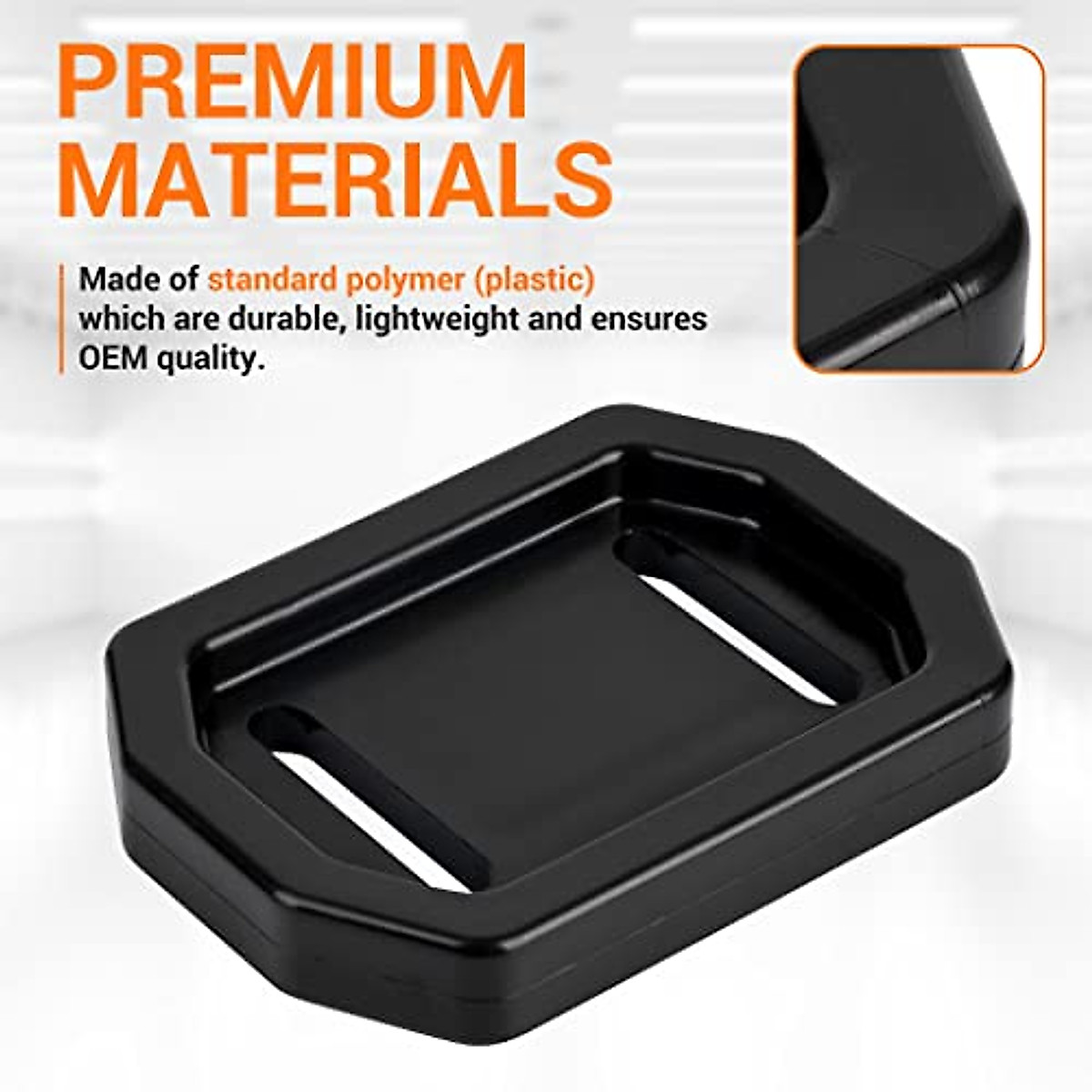 BlueStars 753-06206 Snow Thrower Polymer Slide Shoes Skid Shoes - for 500 600 700 2-Stage Walk-Behind Snowblower MTD Yard Machines Troy-Bilt Husky Craftsman