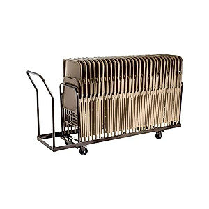 National Public Seating Folding Chair Dolly - Vertical Storage, 35 Capacity