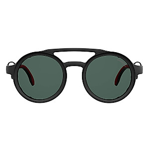 Carrera unisex adult Carrera 5046/S Sunglasses, Black/Green, 49mm 24mm US