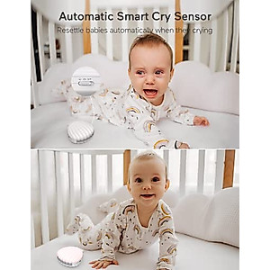 Momcozy Portable Sound Machine, Little Shell White Noise Machine with Crying Detection, 10 Soothing Sounds, Night Light, USB Rechargeable, for Travel On-The-Go Use, for Baby Kids Adults Sleeping