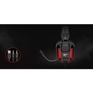 Gaming Headphones H2168D RGB Light USB Interface + 3.5mm Jack and Microphone