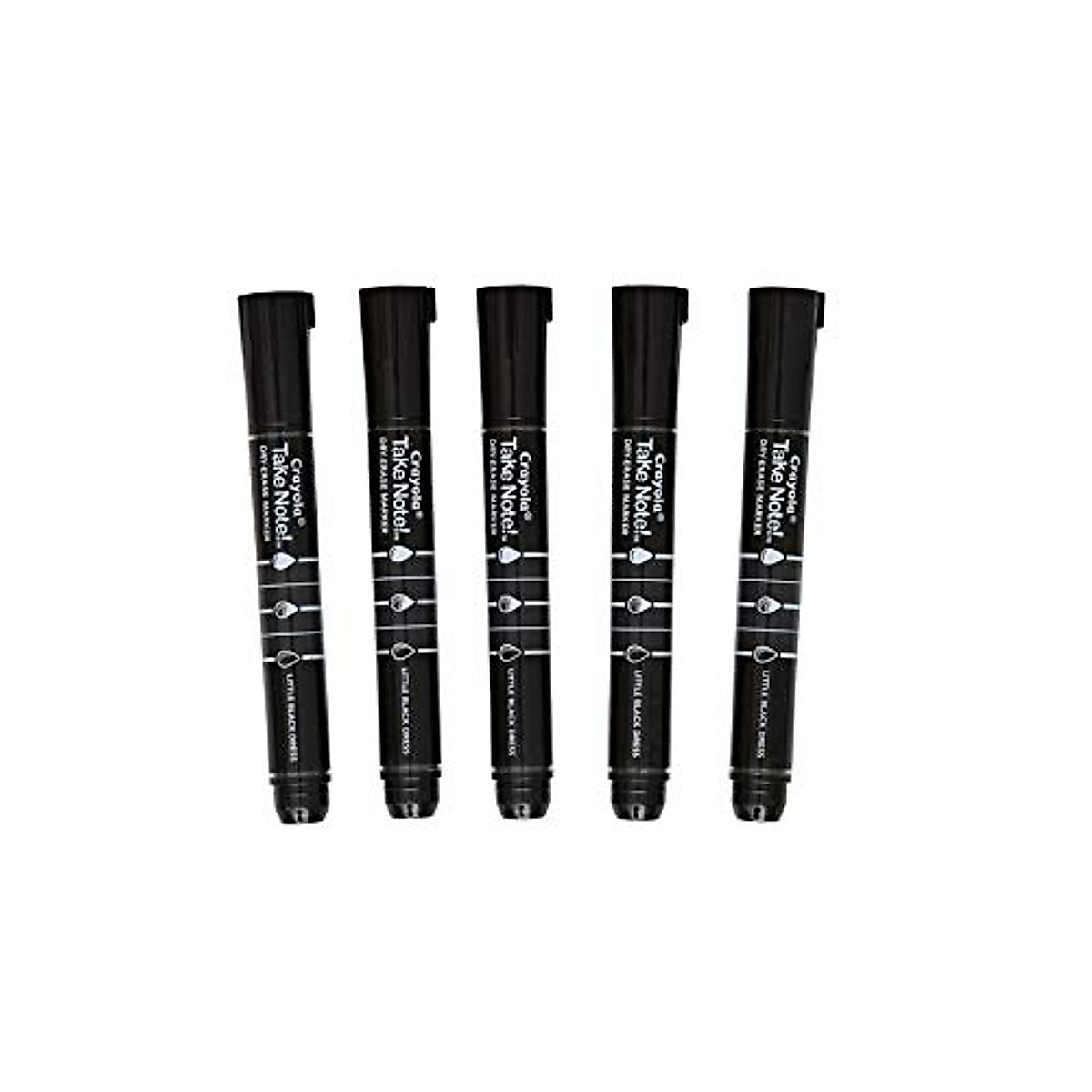 Crayola Take Note Black Dry Erase Markers, Kids At Home Activities, Chisel Tip, Office & School Supplies, 12 Count