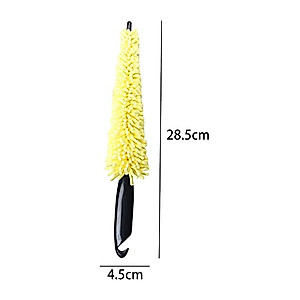 MagiDeal Car Wheel Tire Cleaning Brush Tool, Rim Scrubber Multifunctional Duster Car Accessories Gadgets Truck for Car Wheel Hubs Tires