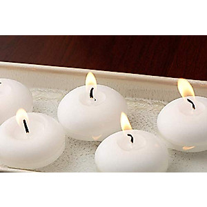 CandleNScent Unscented Floating Candles | 3 Inch - Fits in 3 Inch Vase and Above | White| Floats On Water | Pack of 3