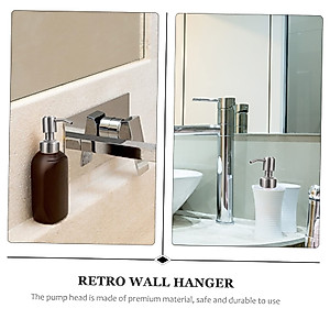 Gadpiparty Sprinkler Hand Soap Dispenser Foam Soap Dispenser Bottle Dispenser Foam Bottles Pump Lid Soaps Pump Cover Stainless Steel Silver Bottle Replacement Pumps Bottle Pump Replacement