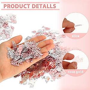 Ouligay Happy Birthday Confetti Birthday Cake Confetti Metallic Foil Balloon Confetti Table Scatter Confetti Birthday Confetti for Table Balloon Cake Birthday Party Decoration Supplies