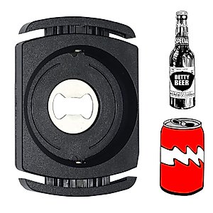 Two-in-one Manual Cutting Can Opener for Beer, Iced Coffee, Soda, Canned Wine & Cocktails, Energy Drinks Can Top Remover for 8-19 Oz Beverage Cans, Household Bar Tool(Black)