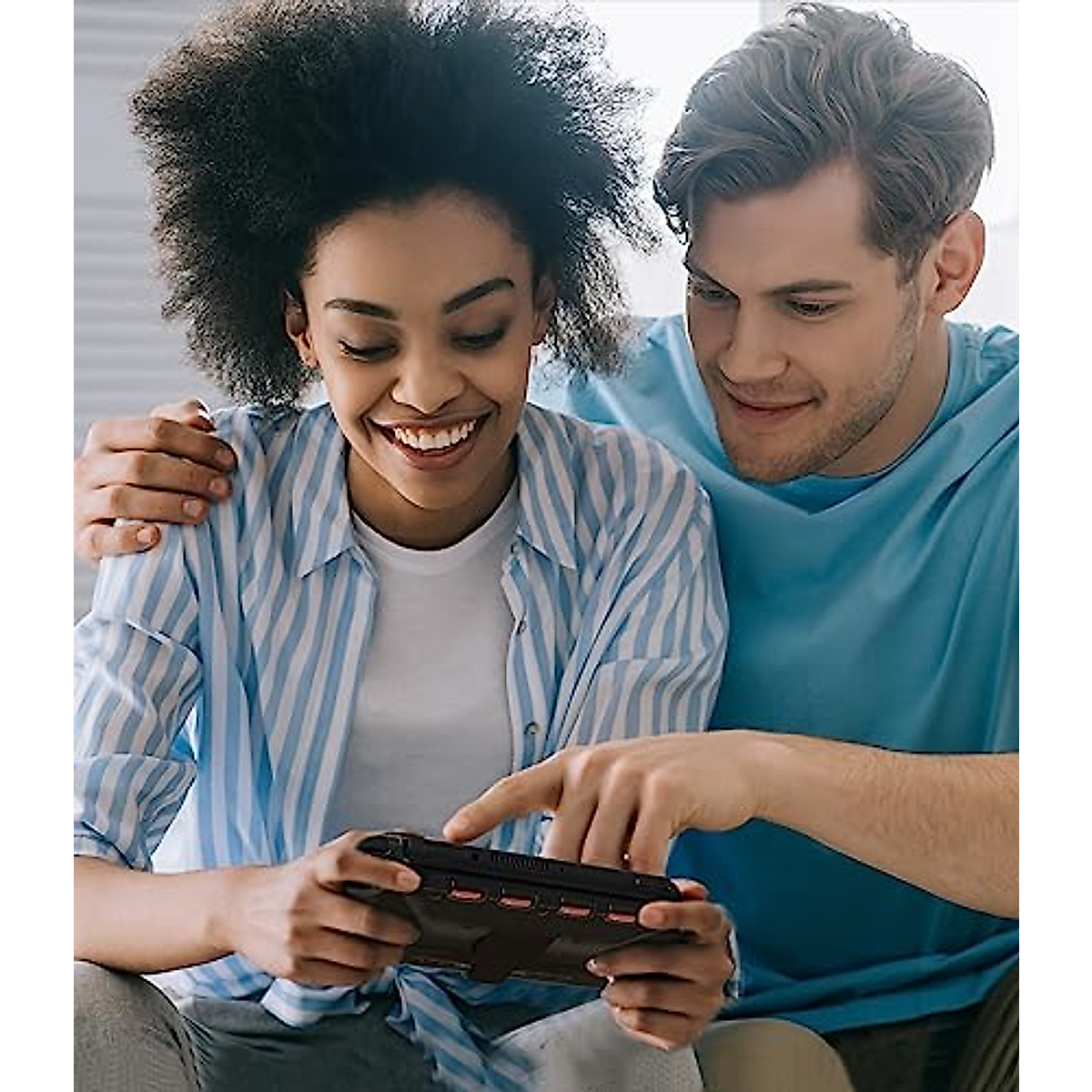 Dobe 𝙎𝙬𝙞𝙩𝙘𝙝 𝘾𝙤𝙣𝙩𝙧𝙤𝙡𝙡𝙚𝙧 𝙛𝙤𝙧 𝙉𝙞𝙣𝙩𝙚𝙣𝙙𝙤 𝙎𝙬𝙞𝙩𝙘𝙝/𝙊𝙇𝙀𝘿, One-Piece Joypad Switch Pro Controller for Handheld Mode, Ergonomic Handheld Switch Grip Controller with 6-Axis Motion Control, Turbo & Mapping