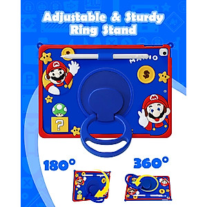 Besoar Case for iPad 9th/8th/7th Generation 10.2 inch Kawaii Cute 3D Design Soft Covers for Boys Girls Teens Cool Funny Unique Folio Rotating Stand Pencil Lanyard for Apple i Pad 9/8/7 Gen 10.2