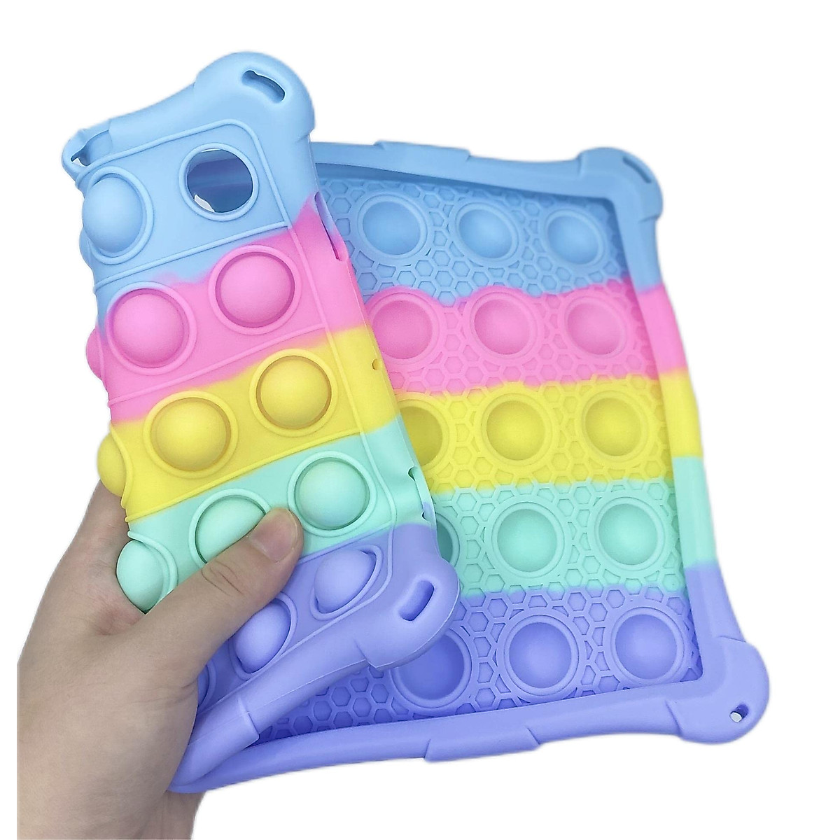 Galaxy Tab A8 Case for Kids Girls Boys, Tablet A8 Case 10.5-inch, UFAINEI Cute Silicone Cases for Samsung Tab A8 with Pencil Holder Kickstand&Detachable Shoulder Strap(SM-X200/SM-X205/SM-X207)