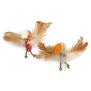 Petlinks (2 Count) HappyNip Love Birds Cat Toys, Contains Silvervine & Catnip - Multi Color, 2 Count