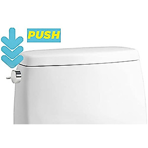 Toilet Flush Lever Handle Replacement, Universal Side Mount Toilet Tank Flush Lever Fit for Kohler Trip Lever, Polished Chrome (Side Mount)