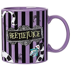 Silver Buffalo Beetlejuice Ceramic Mug Featuring Sandworm, 20 Ounces