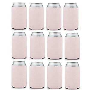 Can Cooler Sleeves Blank Poly Foam (12, Blush)