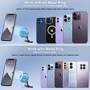 Kaishengyuan Magnetic Car Phone Holder for Toyota Tacoma 2016-2023, 3rd Gen Tacoma Dashboard Clip Cell Phone Cradles Adjustable 20x Super Strong Magnet Phone Stand Phone Mount