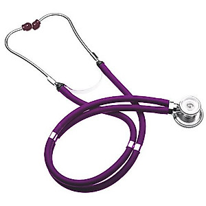 EMI Purple Sprague Rappaport Dual Head Stethoscope for Nurses and Medical Professionals