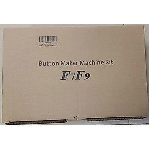 Button Badge Pin Maker Machine Multiple Sizes 1+1.25+2.25 inch DIY with 300pcs Button Parts&Circle Cutter&Magic Book