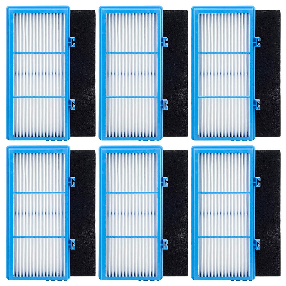 6 Pack HEPA Filters and Carbon Booster Sheets Replacement Parts HAPF30AT Compatible with Holmes AER1 Air Purifiers