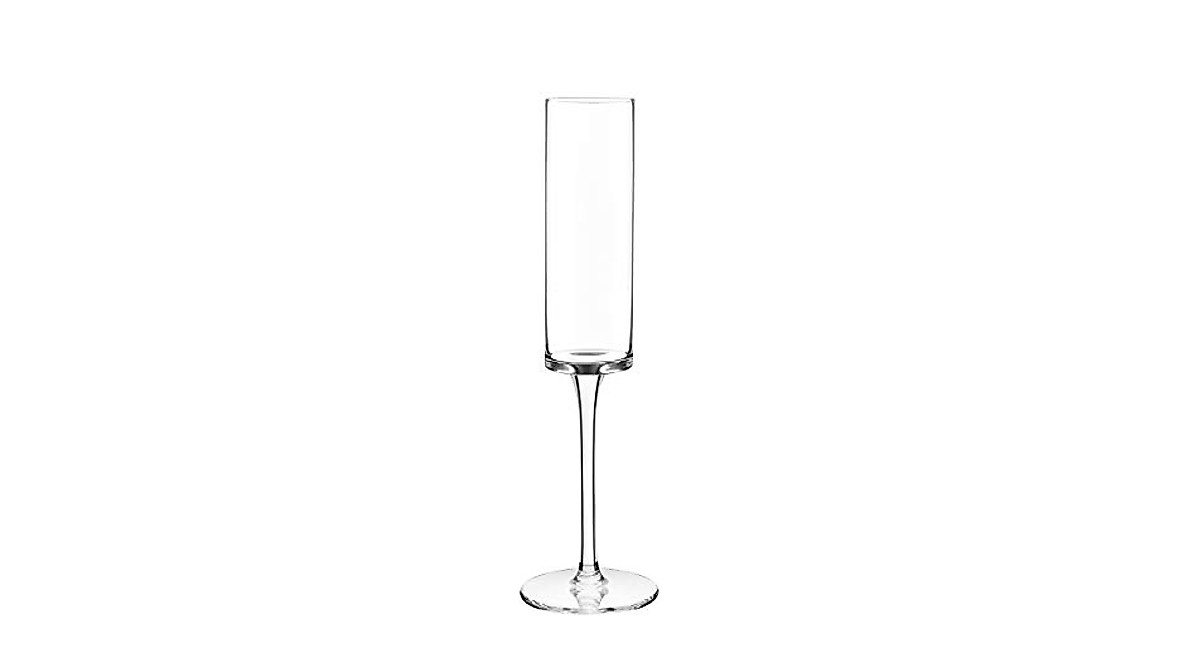 Elegant 6-Piece Crystal Champagne Flutes Set - Lead-Free & Hand Blown
