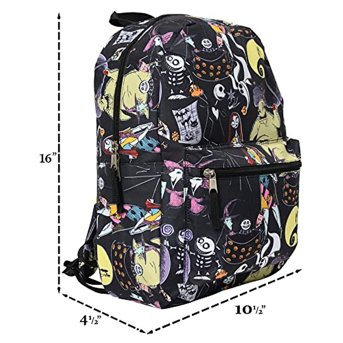 Disney Nightmare Before Christmas 16" Laptop Backpack Cargo Jack Skellington AOP