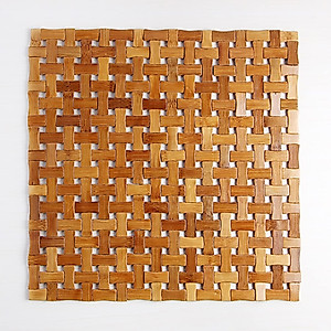 Muellery Cooling Natural Bamboo Seat Pad Chair Car Seat Summer Breathable 17.4in(44cm) TPYU59991