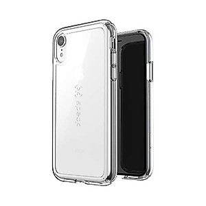 Speck iPhone XR Case - Drop Protection, Anti-Yellowing & Anti-Fade with Dual Layer Protetective, Slim Clear Case - Transparent Design with Bumper Covers - Crystal Clear iPhone XR Case - GemShell