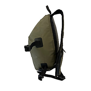 Sling Pack Fully Waterproof Dry Bag - Airtight, Scentproof, Submersible for Fly Fishing, Hiking, Hunting, Camping, Kayaking, Paddle Boarding & Daily Use, Green