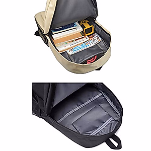 WANHONGYUE Detective Conan Anime Cosplay Daypack Casual Backpack Day Trip Travel Bag Beige /2